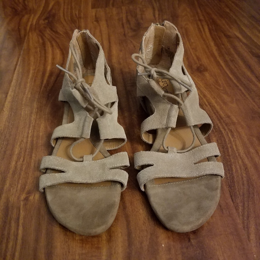 Eurosoft By Sofft Rebel Taupe Gladiator Sandal 7.5 - Gem